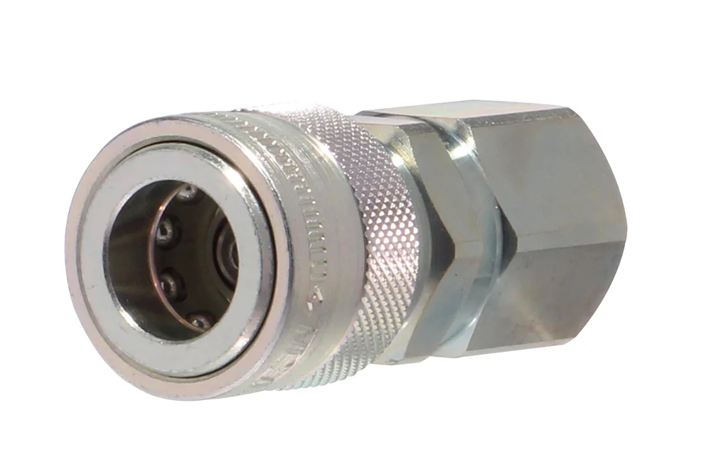 CEJN 115 quick connect socket with GW with valve, hardened steel ...