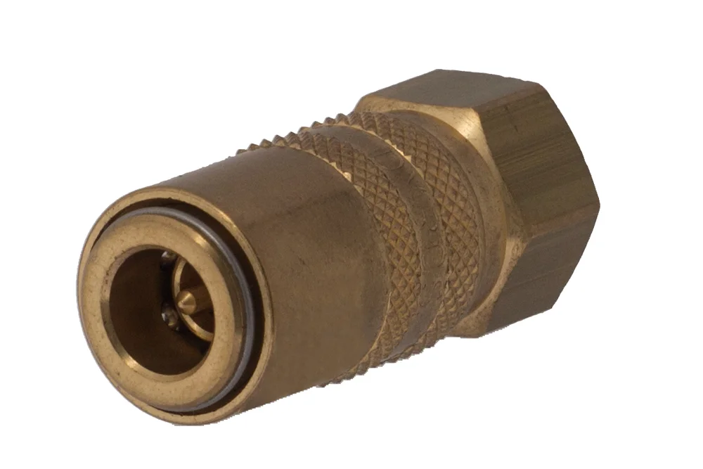 Quick coupling socket for injection molds with GW and valve, DYROS ...