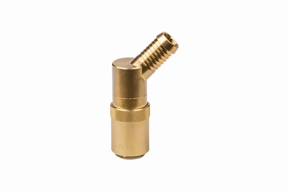 Quick coupling socket 45° for injection molds with hose end and valve ...