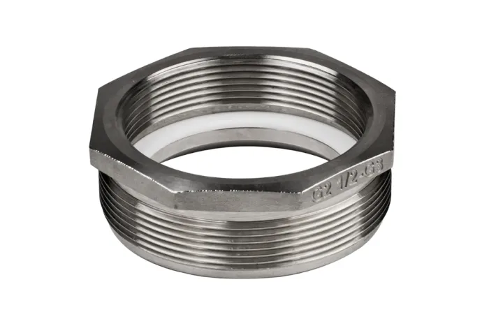 Hexagonal adapter with BSP, NPT and trapezoidal female and male threads ...