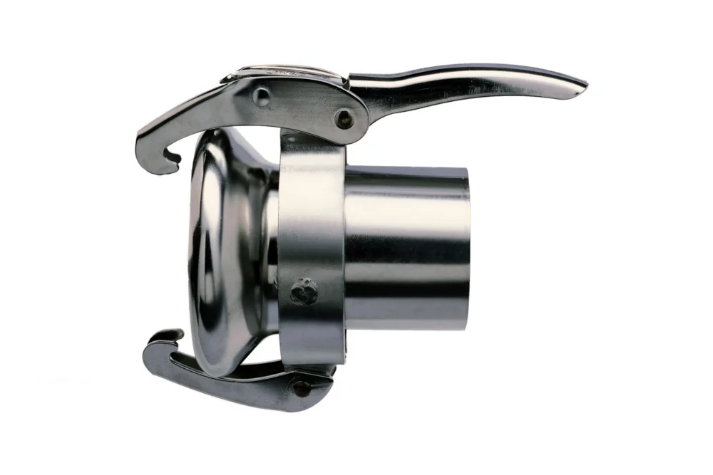 LAUX 42 lever connector socket with a welding stub, carbon steel, KKM ...